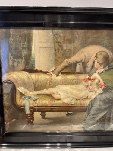 Vintage Picture Print 1904 Love's Young Dream by Maude Goodwin Black ...