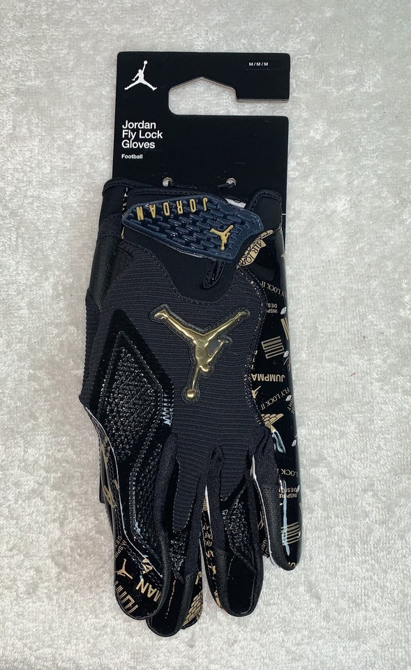 NIKE AIR JORDAN FLY LOCK 2.0 FOOTBALL GLOVES #1013233 049 MD NWT MEDIUM ...