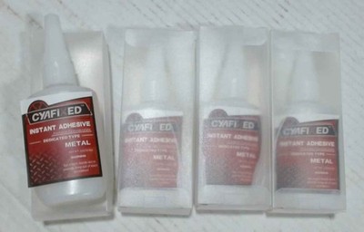 NEW BUNDLE OF 4 Cyafixed 2oz Metal Cyanoacrylate Instant Adhesive $56 ...