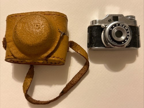 Vintage Minetta Miniature Mini Spy Film Camera 17.5mm And Leather Case ...