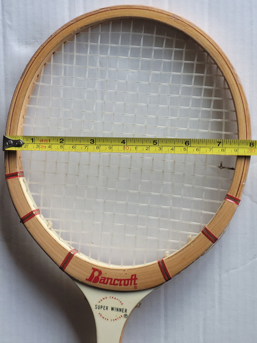Vintage Bancroft Bamboo Tennis Racket racquet wooden "Super Winner ...