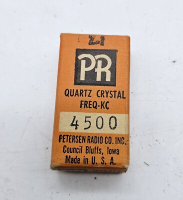 Petersen Radio Co PR 4500 Quartz Crystal Freq KC New in Box | eBay