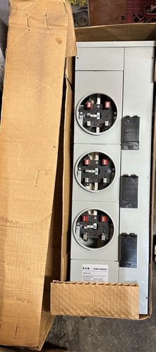 Eaton 3MM312R12 Meter Stack 3 Phase, 125A, , 3 Socket, 120/240 VAC | eBay