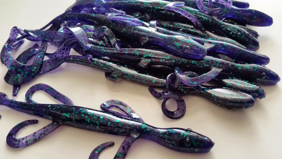 50 pk 6" Lizard - JUNEBUG - Soft Plastic Lizards Bass Fishing - SCENT ...