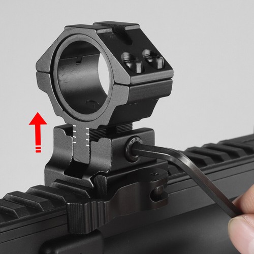 2 Pcs Adjustable Height Mount Scope Ring Quick Removal for 20mm ...