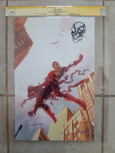 Arthur Suydam Original Zombie Spider Man Sketch On 11"X17" Print CGC ...