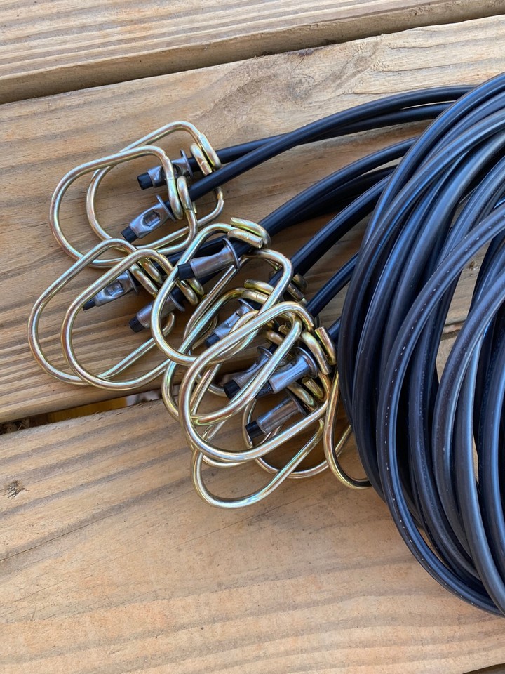 Dozen Tie Down Gamefowl Cords Rubber FlexiCord Nylon Leg Hitch - Select ...