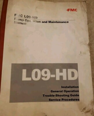 FMC L09-HD SERIES Pump Operation And Maintenance Manual | eBay