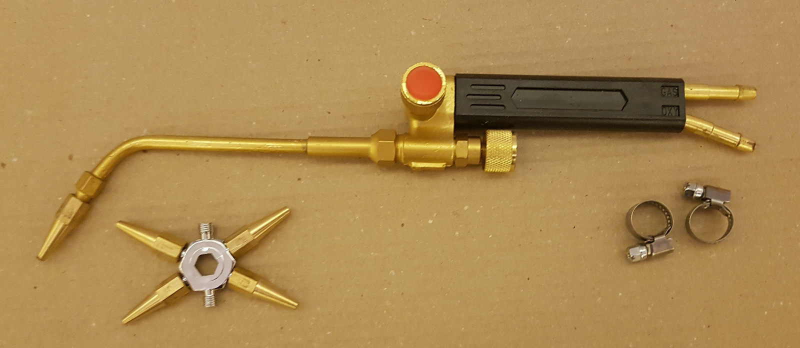 SET 7 Autogen Schweißbrenner Lötbrenner Propan / Sauerstoff 160mm + 10 ...