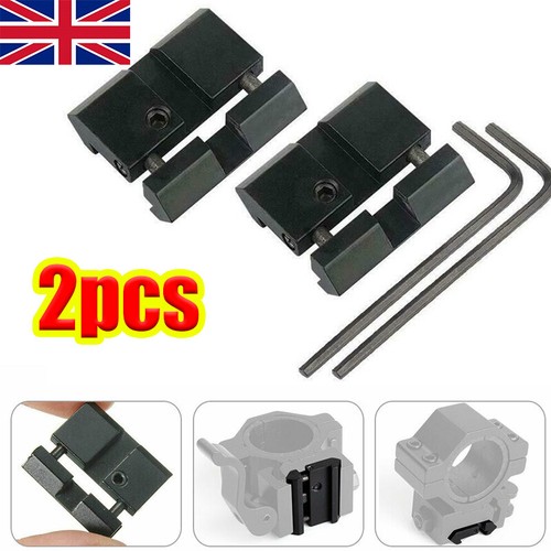 11mm To 20mm Tactical Picatinny Weaver Scope Dovetail Rail Adapters ...