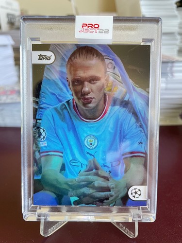 TOPPS PROJECT 22 ERLING HAALAND CARD by CASE MACLAIM UEFA CL MANCHESTER ...