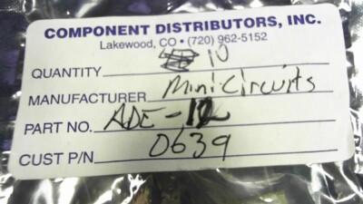 ADE-12 MINI CIRCUITS ADE MINI-CIRC ADE ADE12 | eBay