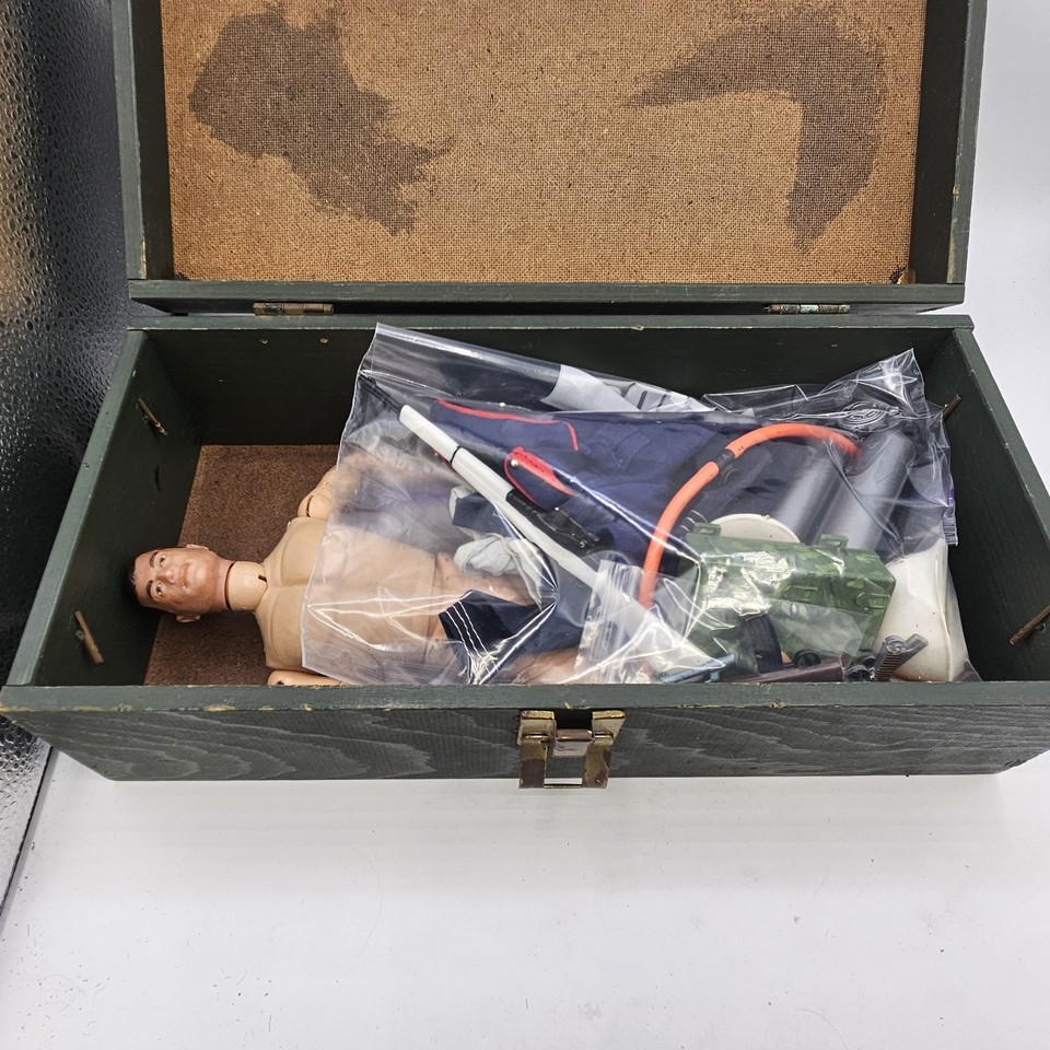 1964 GI Joe Action Figure with Accessories in Foot Locker - For Parts ...