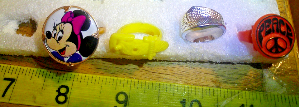 vintage lot plastic gumball vending machine adjustable toy rings #djr20 ...