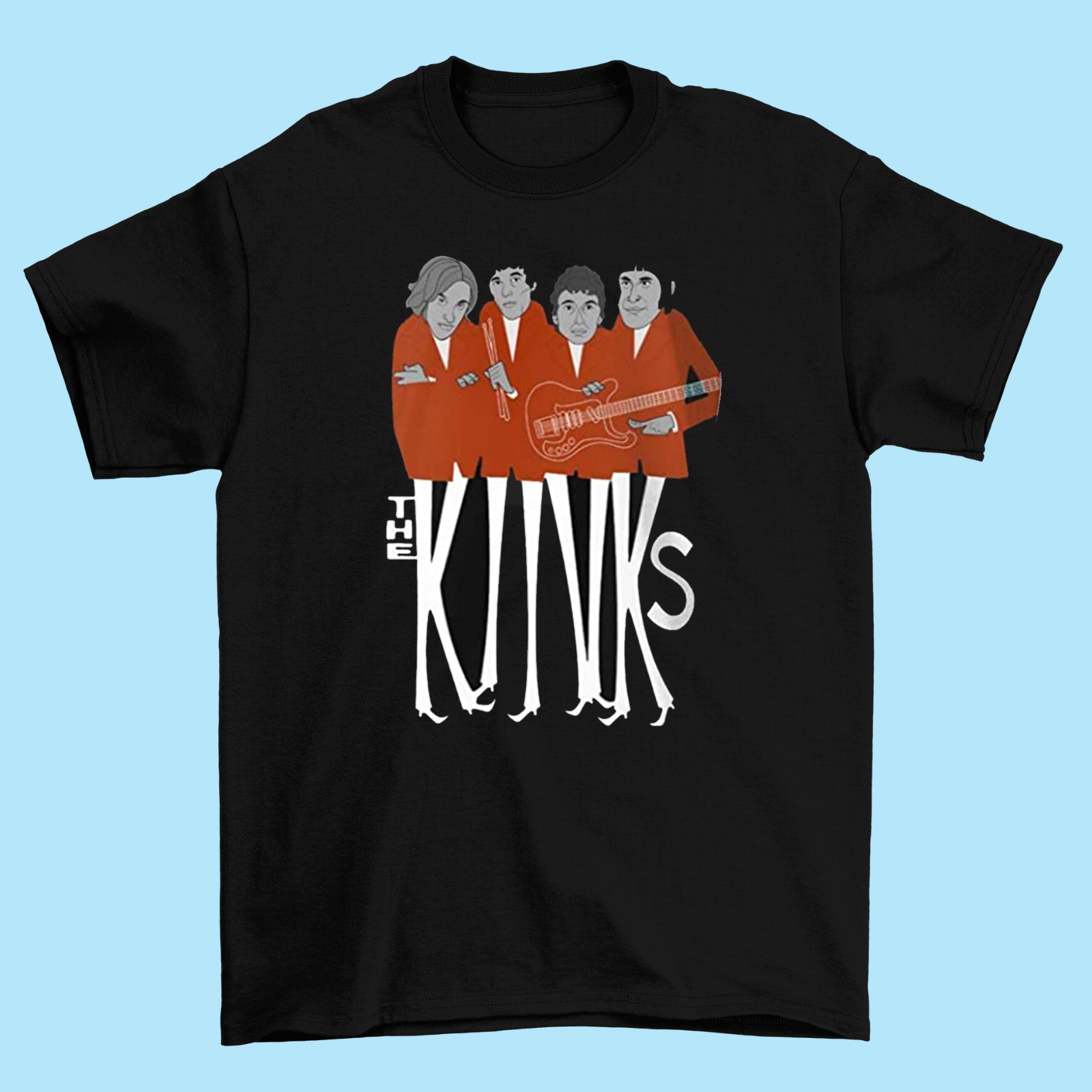 The Kinks T Shirt Mens Short Sleeve Black All Size S M L 234XL S3007 | eBay