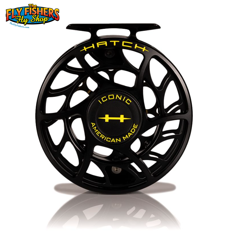 Hatch Iconic 7 Plus Large Arbor Bat Collection Black 7-9wt Fly Fishing ...