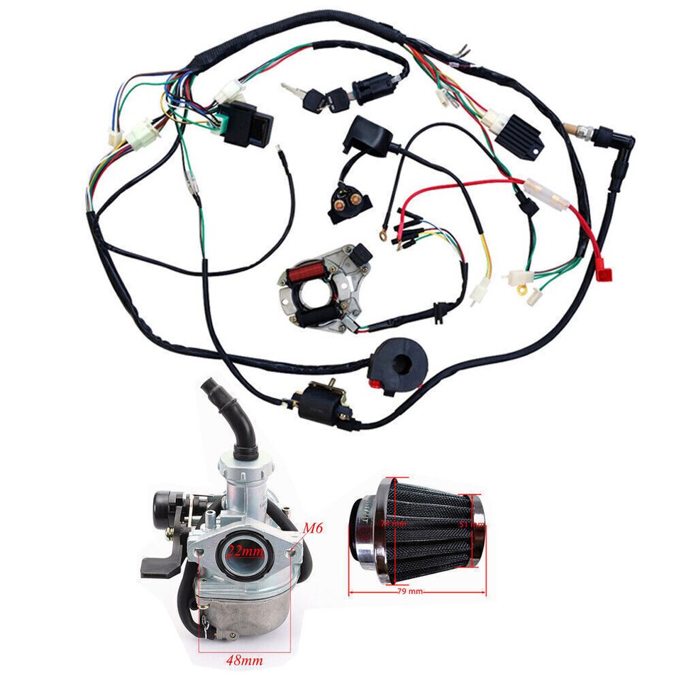 Lifan 125cc Semi Auto Engine Motor Kick Start 4-stroke for CRF70 Apollo ...