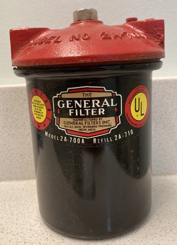 GENERAL FILTERS INC #2A-700A IN-LINE HEATING FUEL OIL FILTER NOS, NEW ...