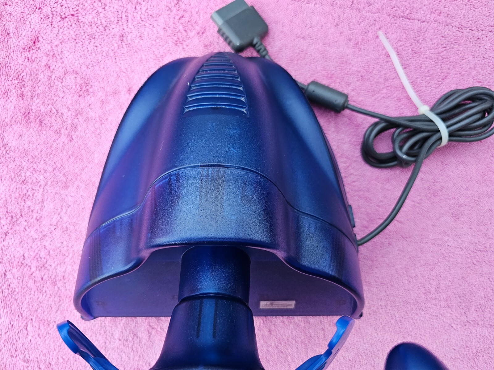 PlayStation 1 Pelican Sportster Blue Steering Racing Wheel With Games ...