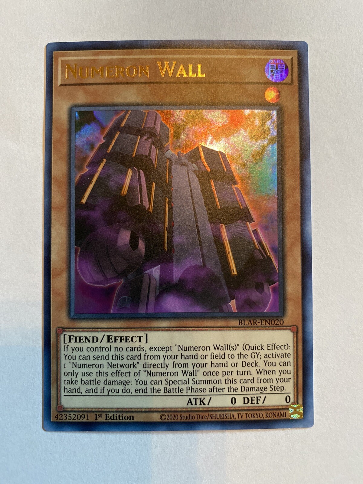 Yugioh NUMERON WALL ULTRA RARE 1st EDITION BLAR-EN020 NM/M | eBay