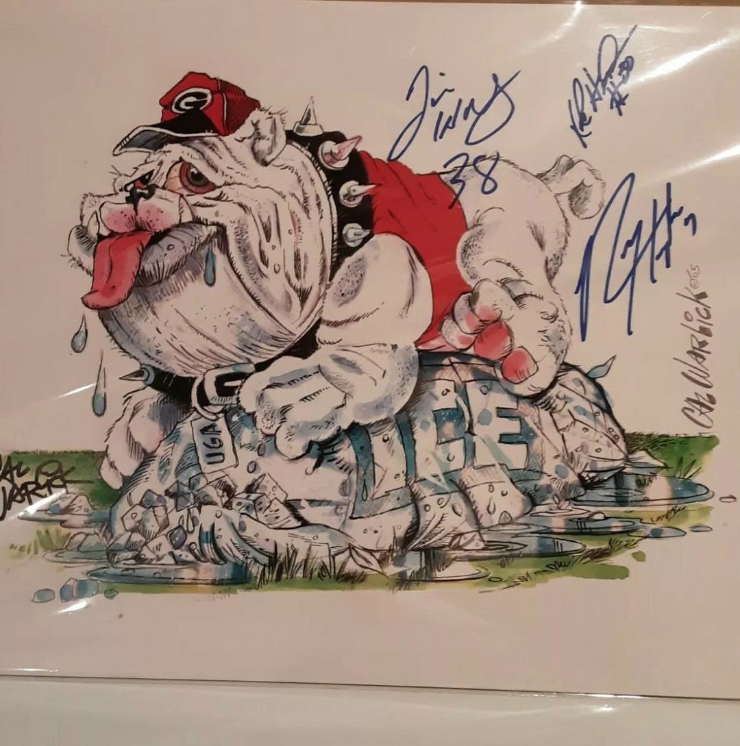 Rodney Hampton Multi Autographed 11x14 Print By Cal Warlick | eBay