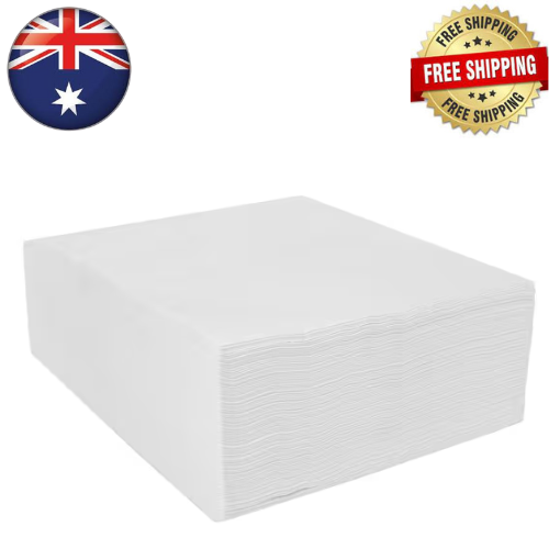 Napkins 100 Pack White Soft 3ply Napkins Resturant Napkins Parties ...