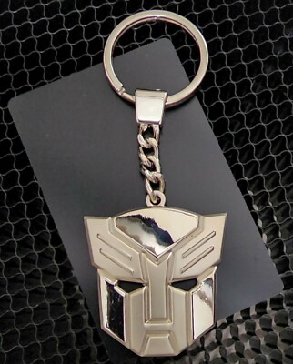 Transformers AutoBots Heavy Metal Brushed & Chrome Finish Logo Keychain ...