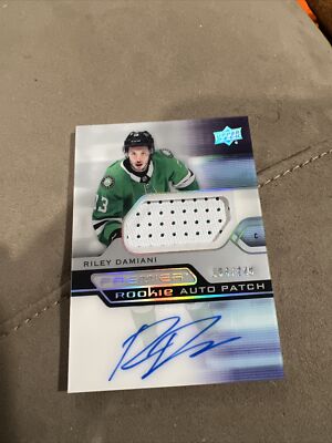 2021-22 UD NHL Premier Riley Damiani Rookie Patch Auto /249 | eBay