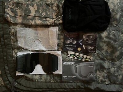 ESS APEL Land Ops Goggles Ballistic Eye Pro Lens Kit Foliage ACU Clear ...