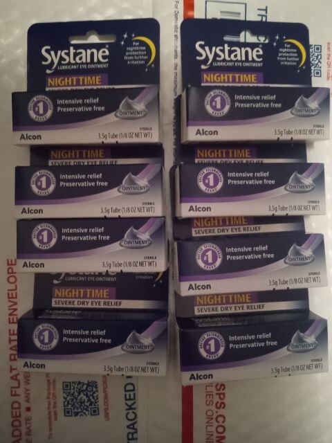 8x Systane Nighttime Lubricant Eye Ointment (3.5g / 1/8 oz each ...