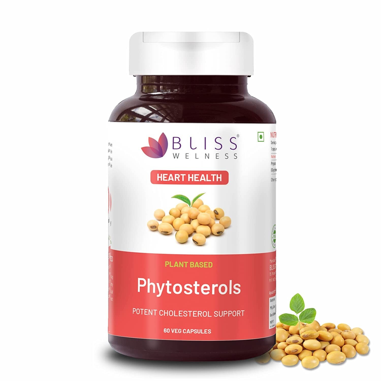 Bliss Welness Pure Phytosterol Plant Sterols 800mg 60 Capsules | eBay ...