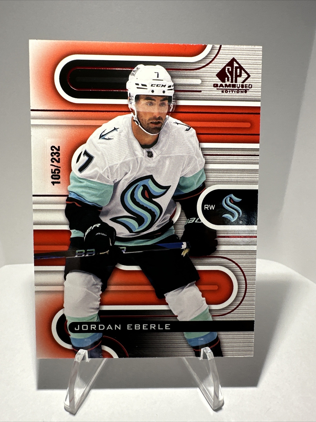 2022-23 JORDAN EBERLE UPPER DECK SP GAME USED #51 Red /232 | eBay