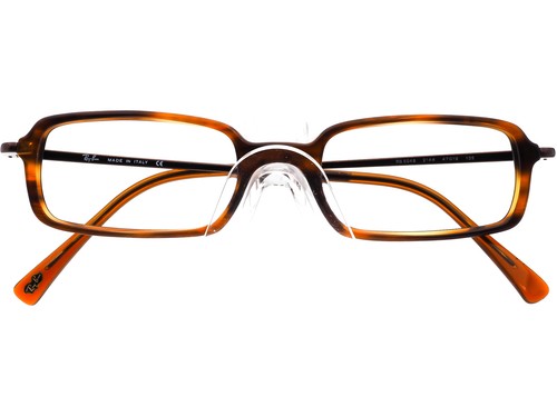 Ray Ban Eyeglasses RB 5048 2144 Tortoise Rectangular Frame Italy 47[]18 ...