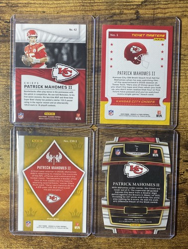 Patrick Mahomes Lot Of 4 Different Cards - 2-Time MVP, 3-Time Super ...