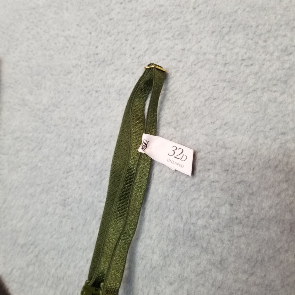 Victorias Secret 32D Dream Angels Push-up Bra without Padding Green NWT ...