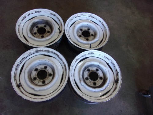 Set 4 Chevy GMC truck 15x6 steel wheel rim 5 on 5" Kelsey Hayes C10 71 ...