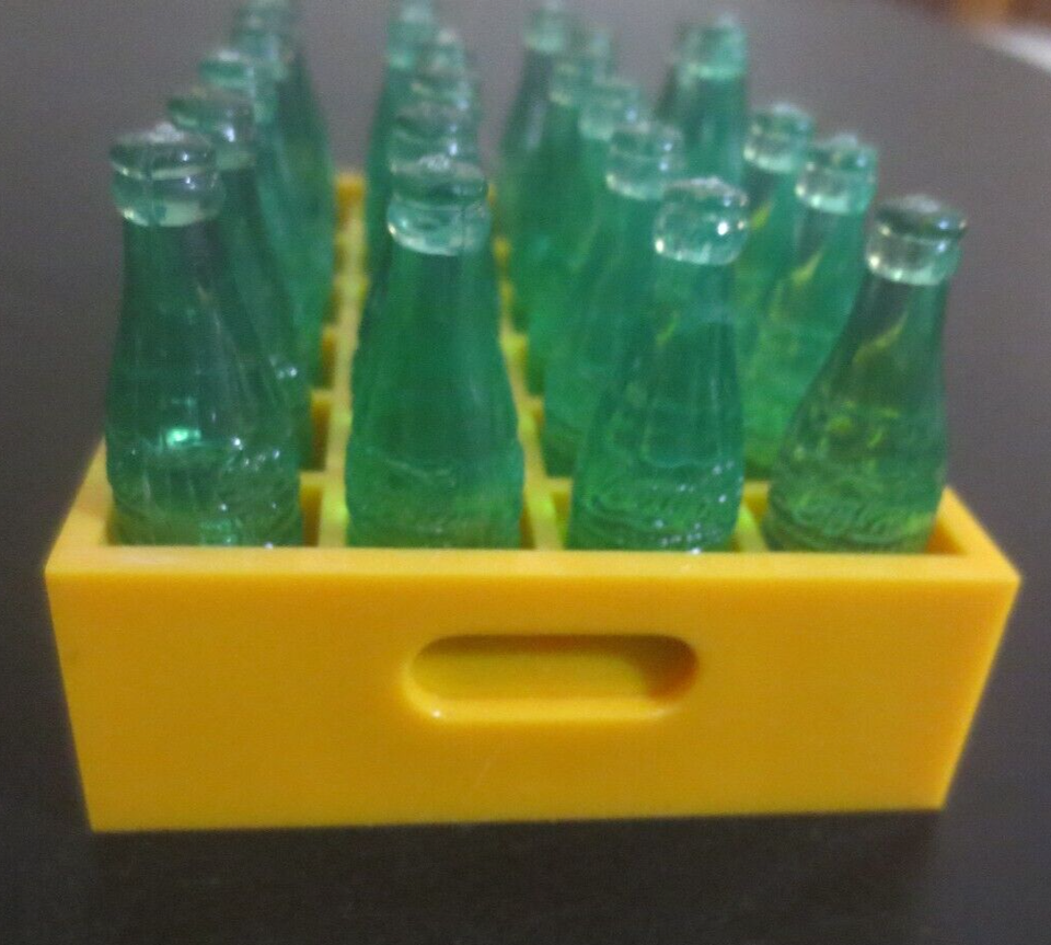 Enjoy Coca-Cola Yellow Plastic Case 3.5 x 2.25 inches 24 Green Plastic ...