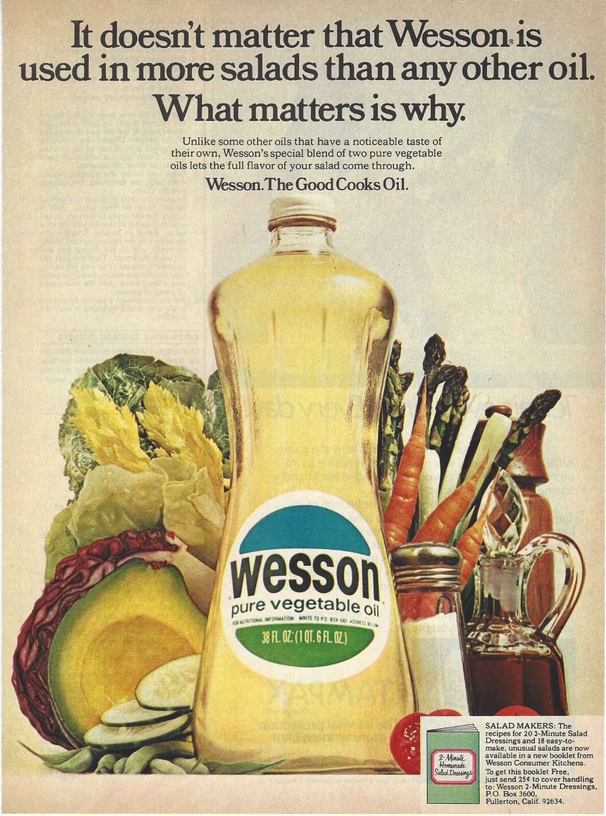 1974 Wesson Vegetable Oil vintage print ad 70's advertisement a2 | eBay