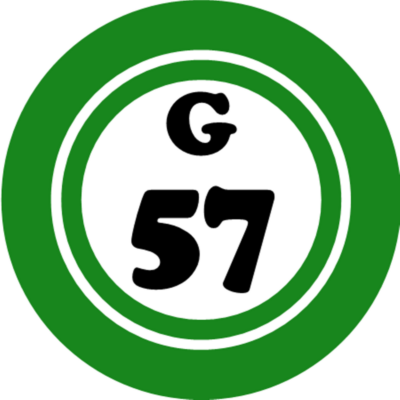 G 57 G57 Bingo Ball - 3 Pack Circle Stickers 3" x 3" - Hobby Number ...