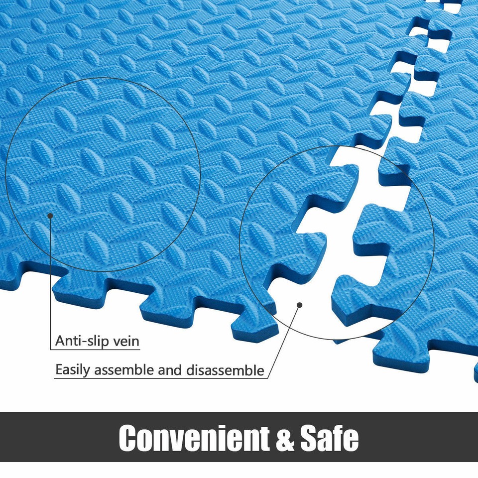 EVA Foam Interlocking Mats Home Gym Flooring Exercise Workout Tiles ...