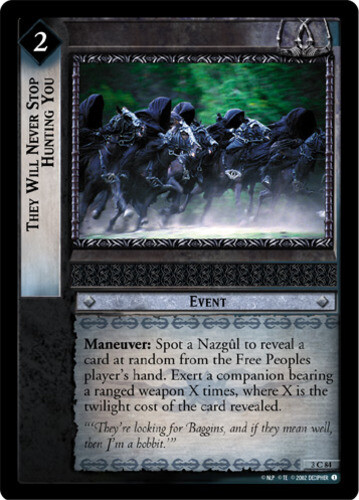 LOTR: They Will Never Stop Hunting You [Ungraded] Realms of the Elf ...