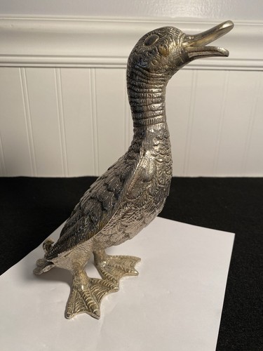 Vintage Solid Metal Duck 8” Sculpture | eBay