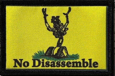 No Disassemble Funny Morale Patch Tactical Military Army Badge USA | eBay