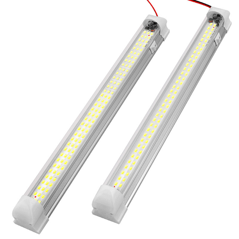 2* LED 12V 24V Cargo Camper RV Interior Light Trailer Boat Lamp Ceiling ...