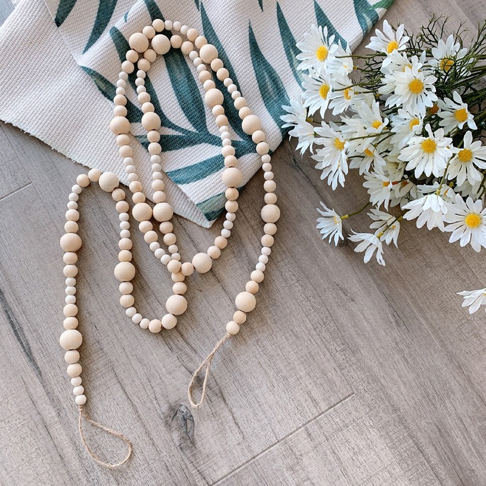 1PC Wooden Beads Pendant Wooden String Beads Crafts Pendant (12-16-25MM ...