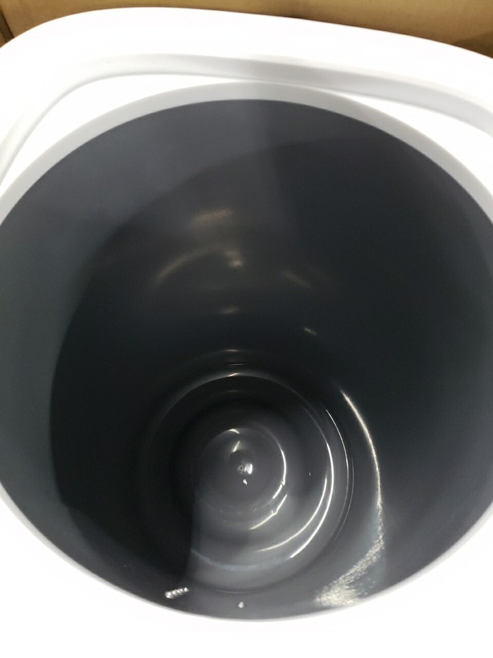 NOB luxury large white towel warmer bucket with handle bathroom spa # ...