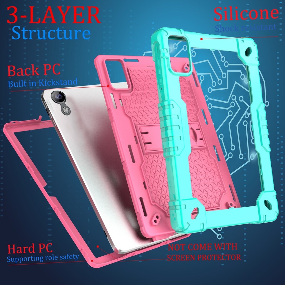Case for Pritom Tab 10 Lite 10.1 inch Tablet Hybrid Shockproof ...