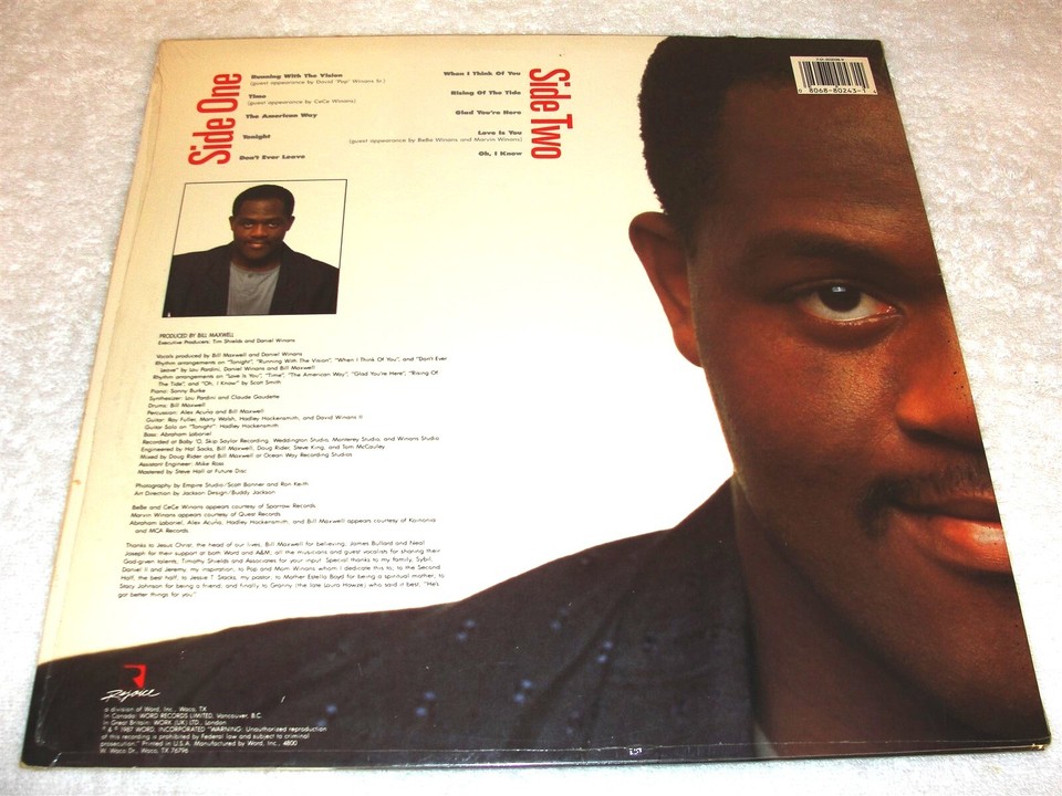 Daniel Winans "& The Second Half" 1987 Gospel/Funk LP,Nice NM ...