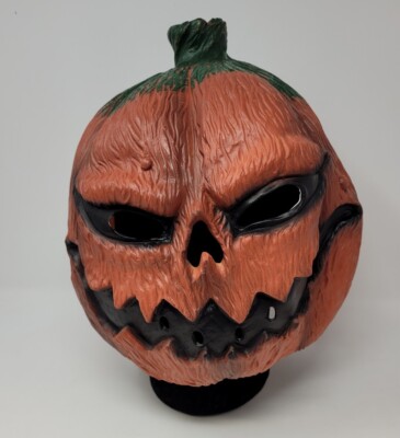 Jack-O'-Lantern Horror Scary Pumpkin Halloween Mask Adult Creepy Party ...