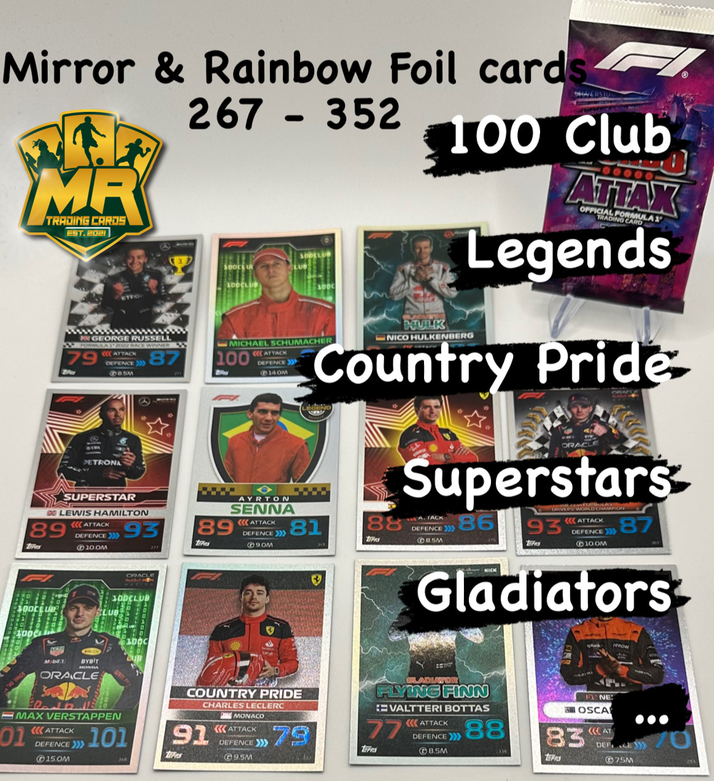 Topps Turbo Attax Formula 1 F1 2023 # Mirror & Rainbow Foil cards # 267 ...